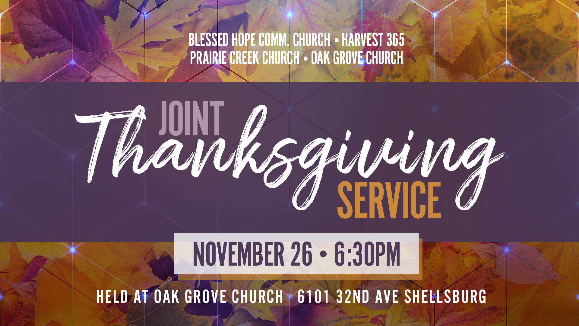 Joint Thanksgiving Service | Blessed Hope Community Church