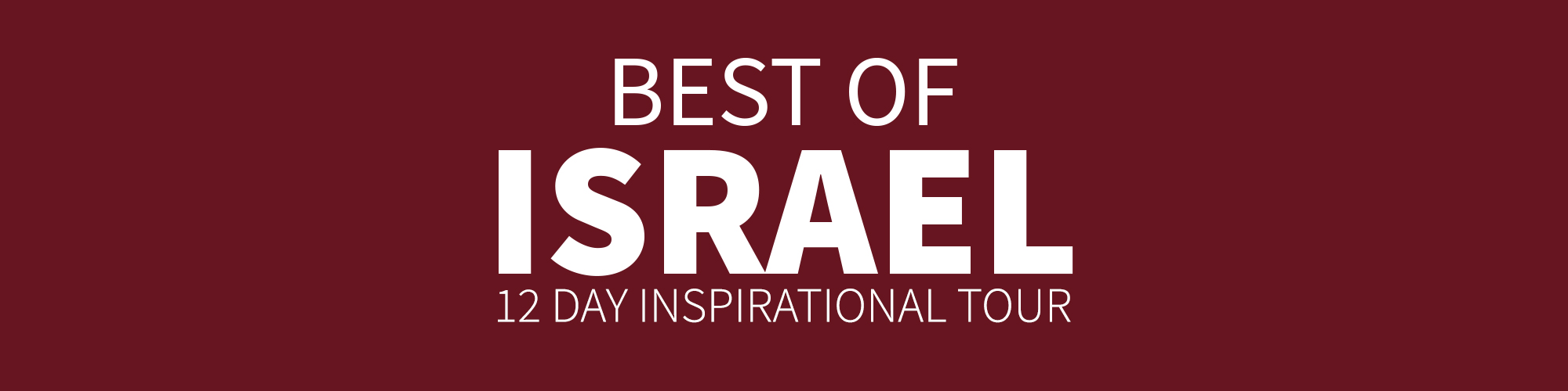 Best Of Israel Trip | We Are Calvary
