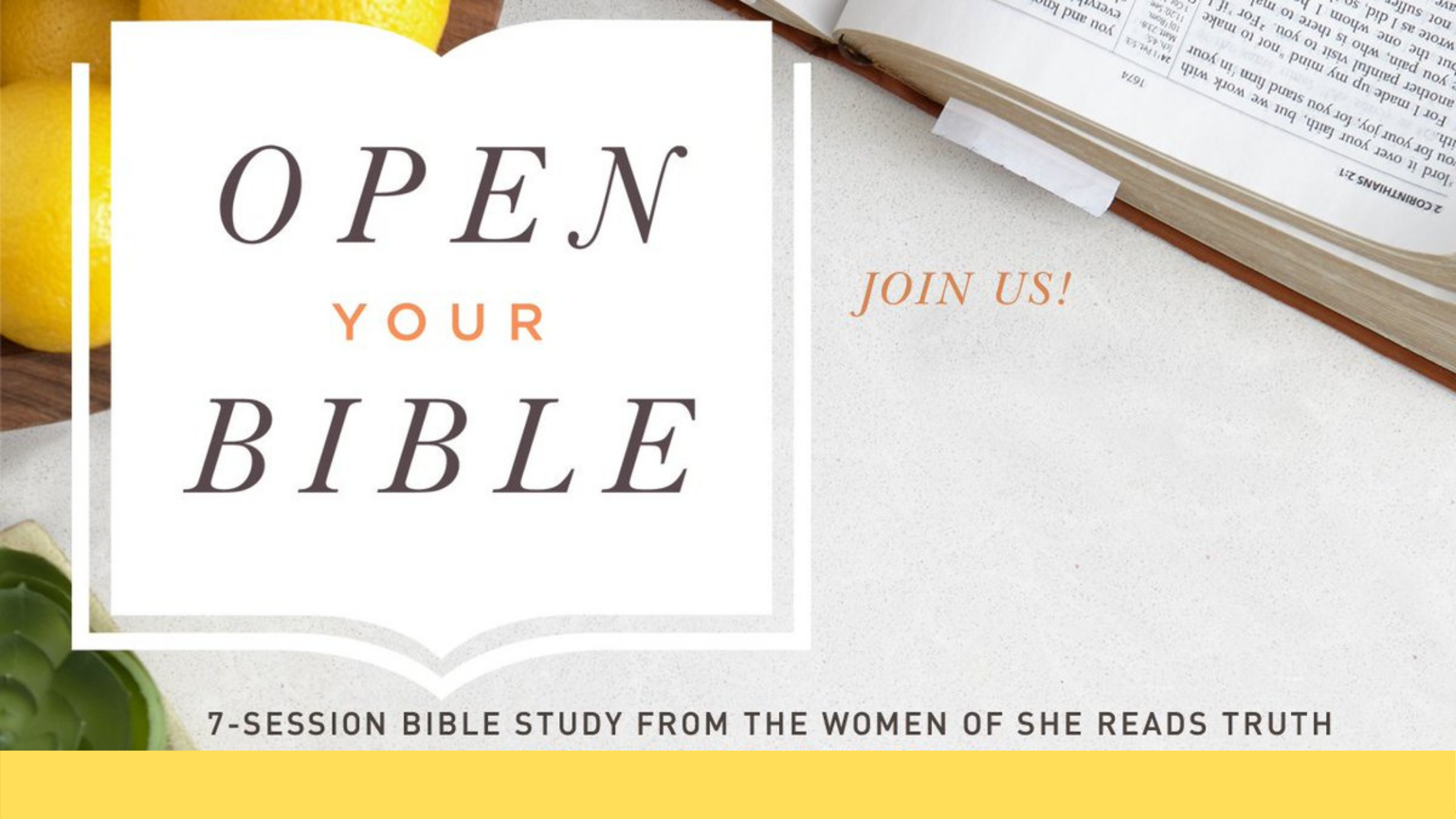 Open Your Bible Women’s Bible Study | Red House Baptist Church
