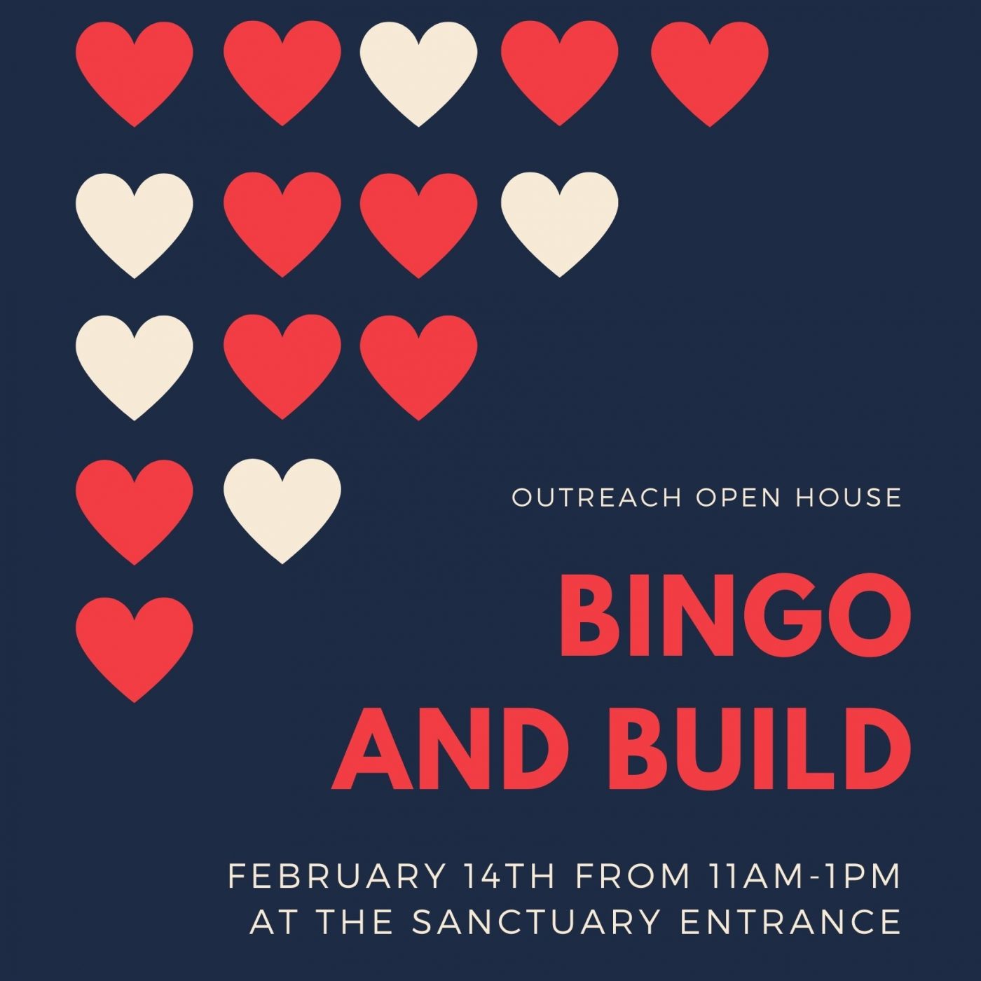 Outreach Open House: Bingo and Build! | Calvary United Methodist Church