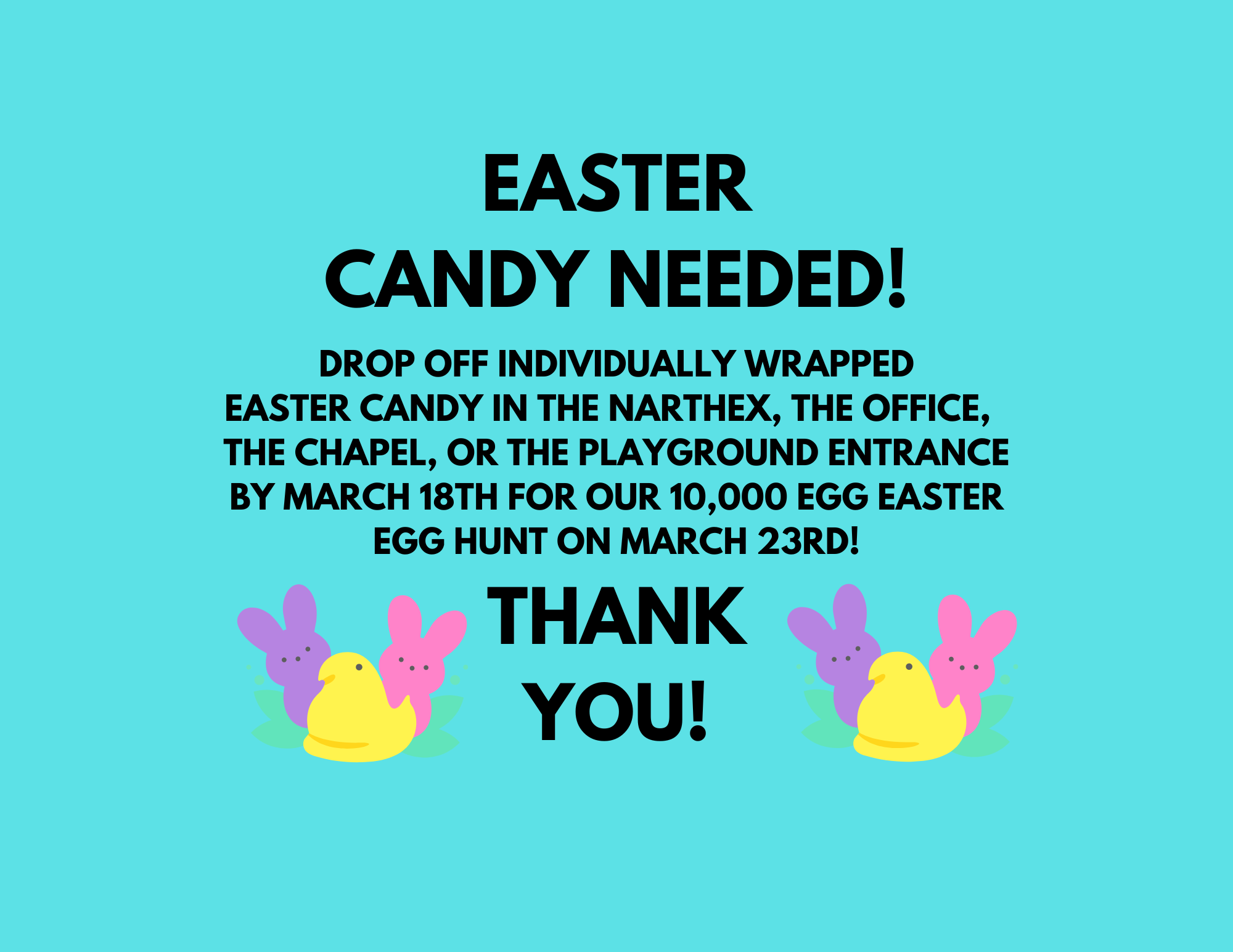 Easter Candy Collection! | Bluff Park United Methodist Church