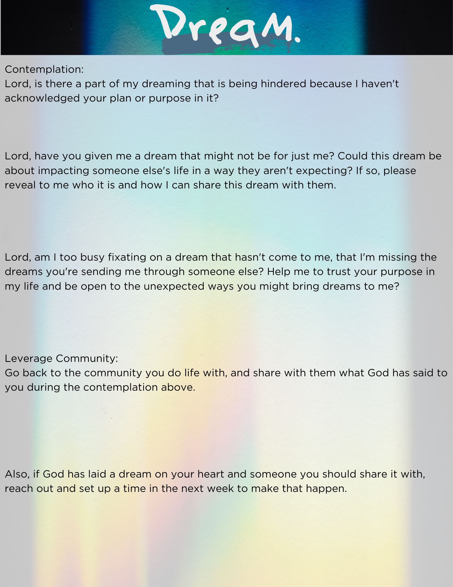 DREAM | Fellowship