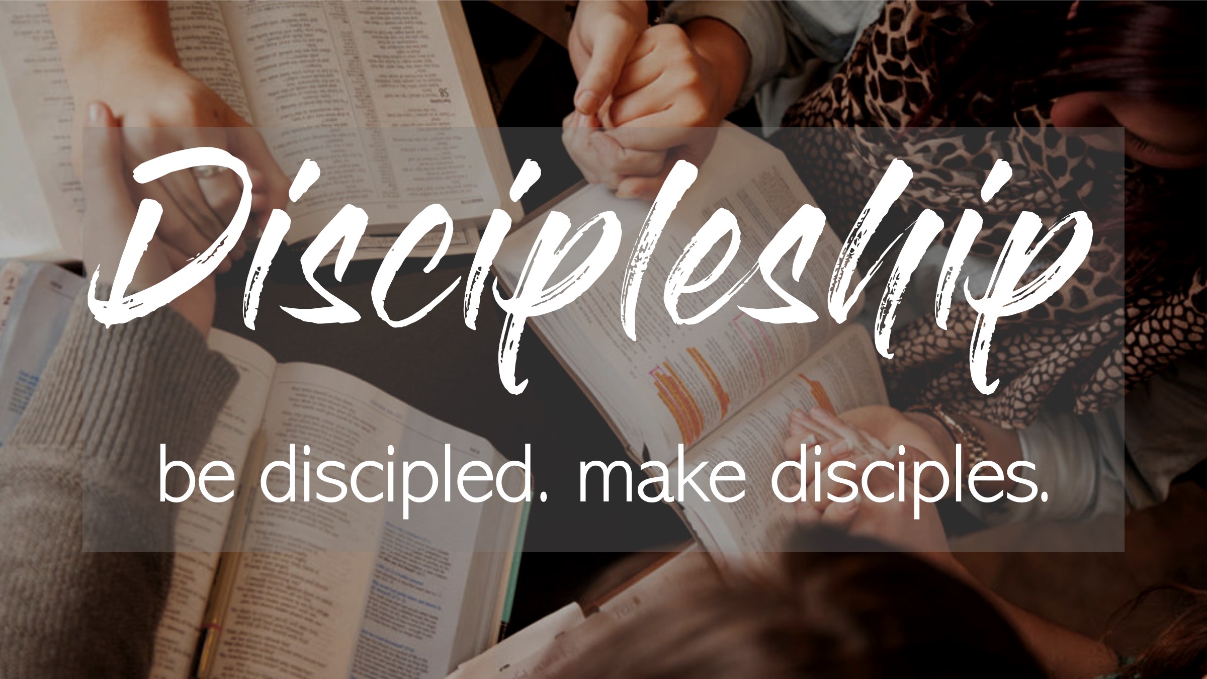 Discipleship: What Is A Disciple and Why Make Disciples? – Alastair ...