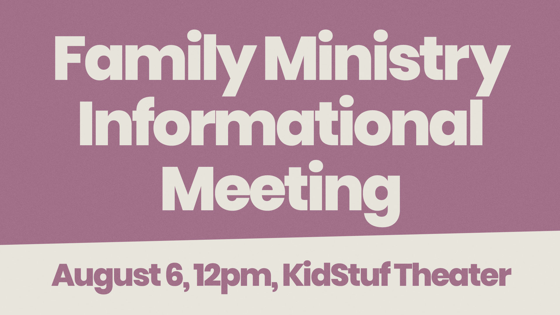 What's Going On at Bethany Church?