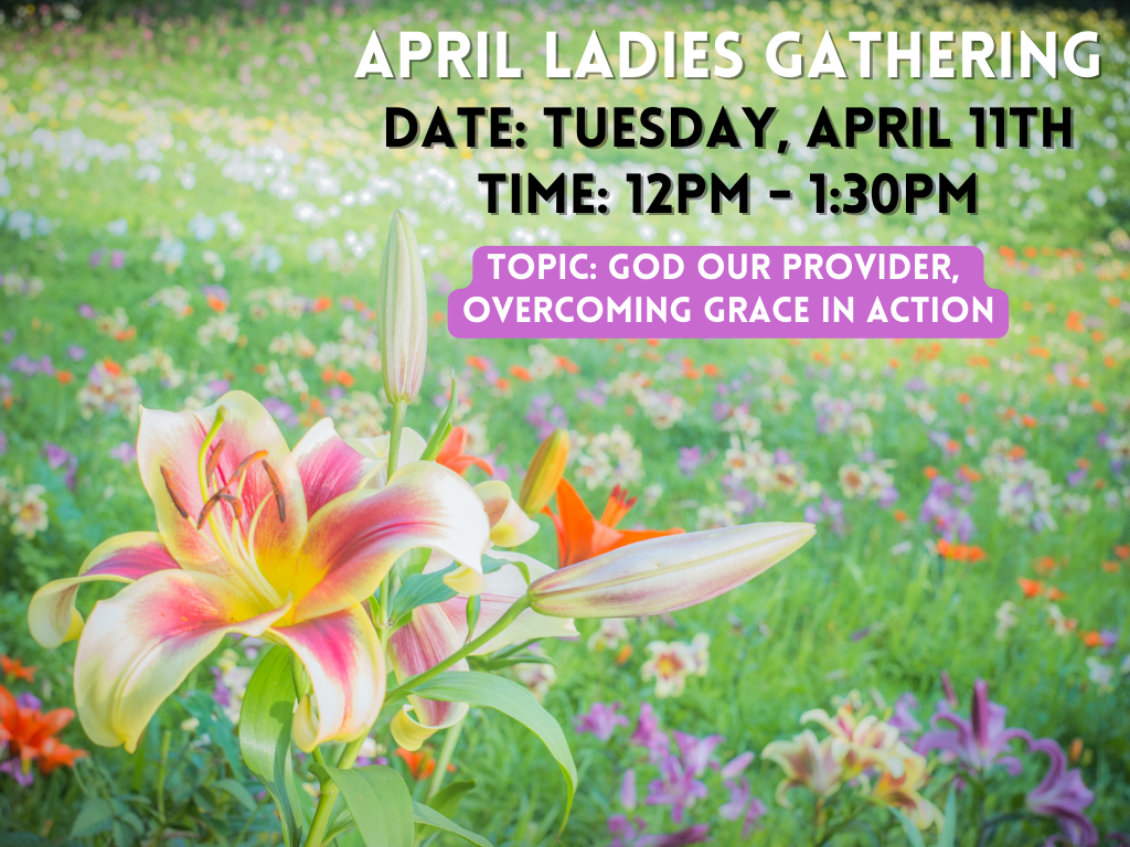 Ladies Gathering April 2023 - God Our Provider - Overcoming Grace in Action