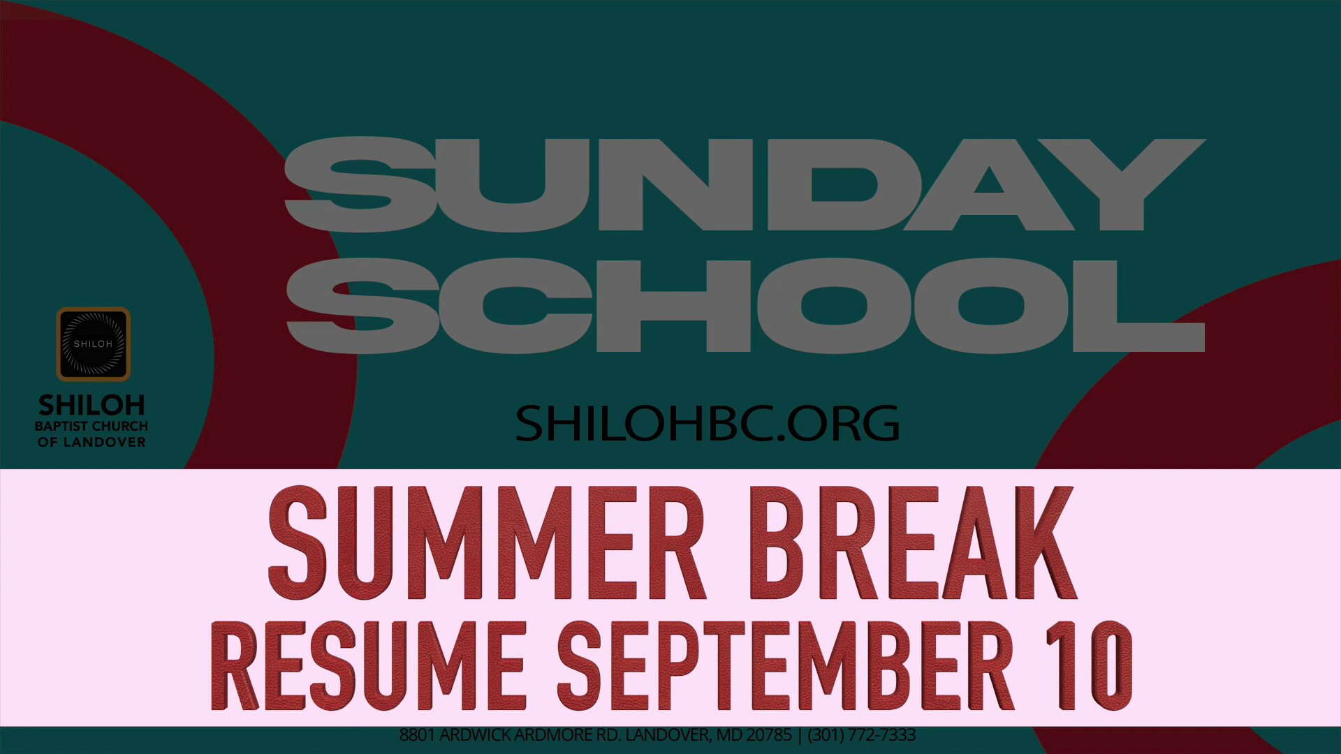 Classes | Shiloh Baptist Church of Landover