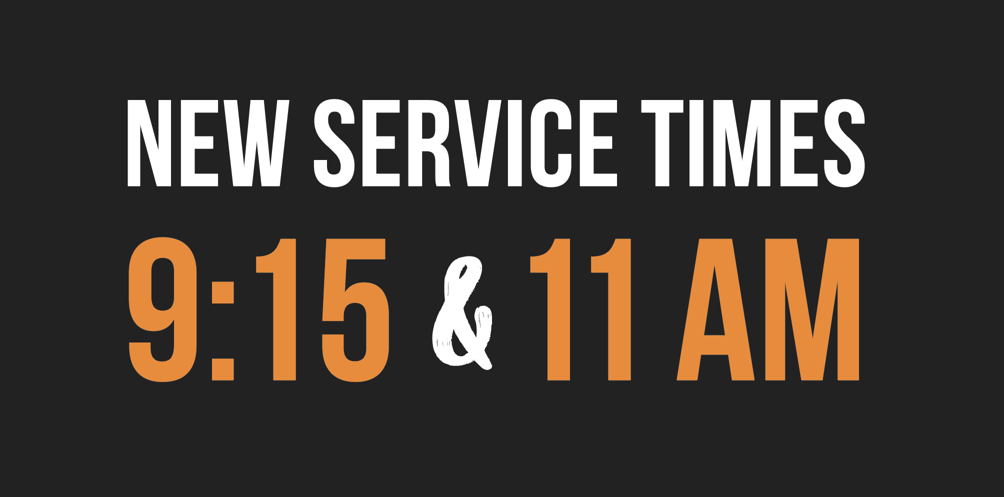 NEW SERVICE TIMES | CityLight Church