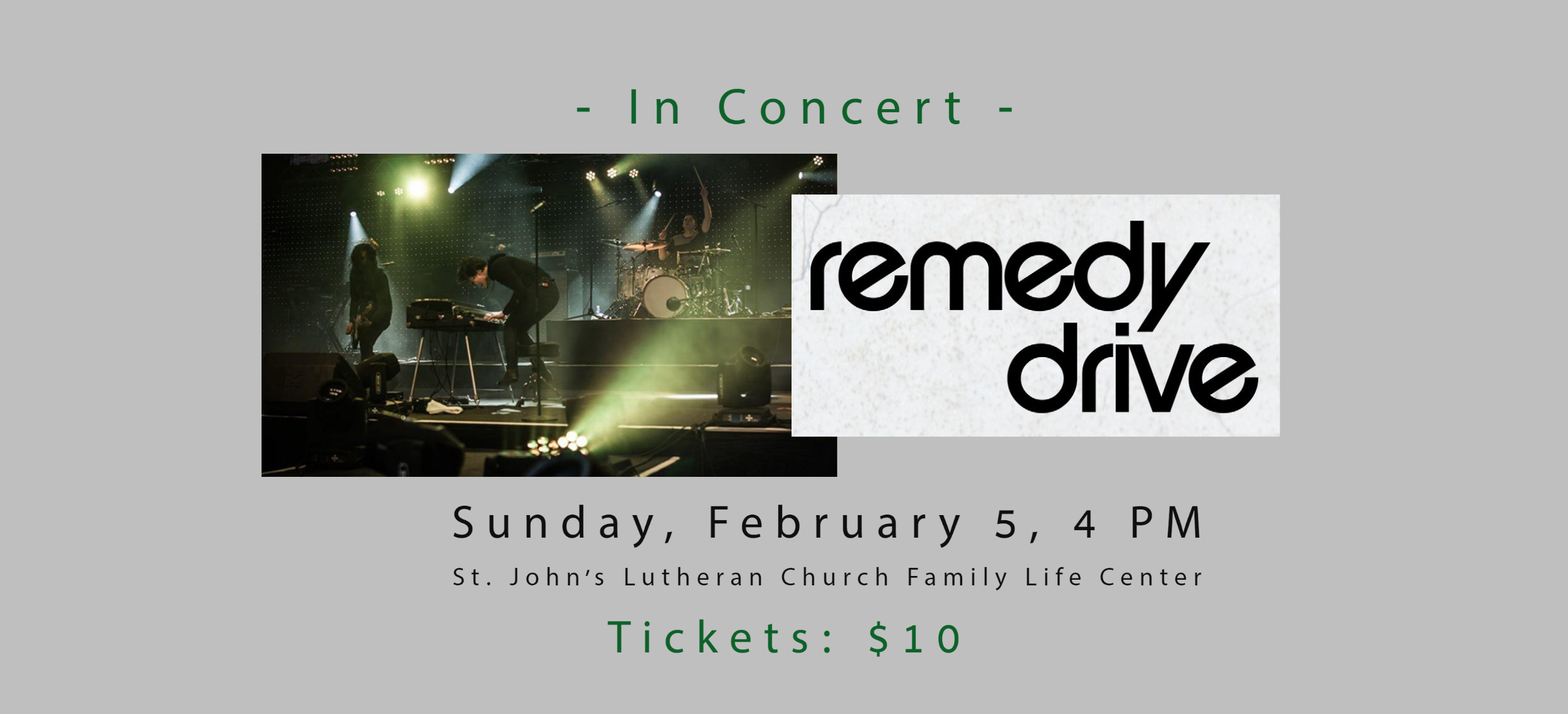 Remedy Drive Concert | St. John's Lutheran Church