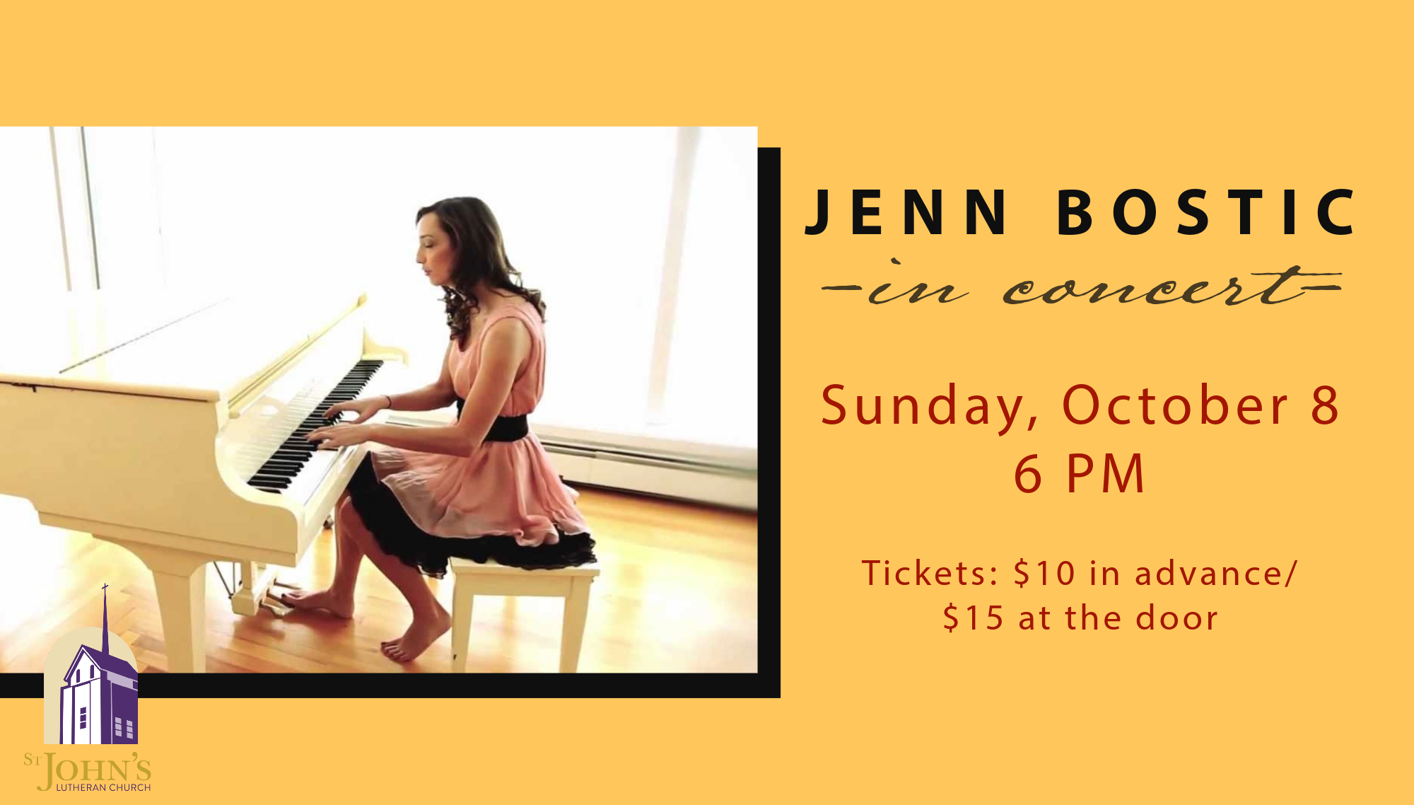 Jenn Bostic Concert | St. John's Lutheran Church