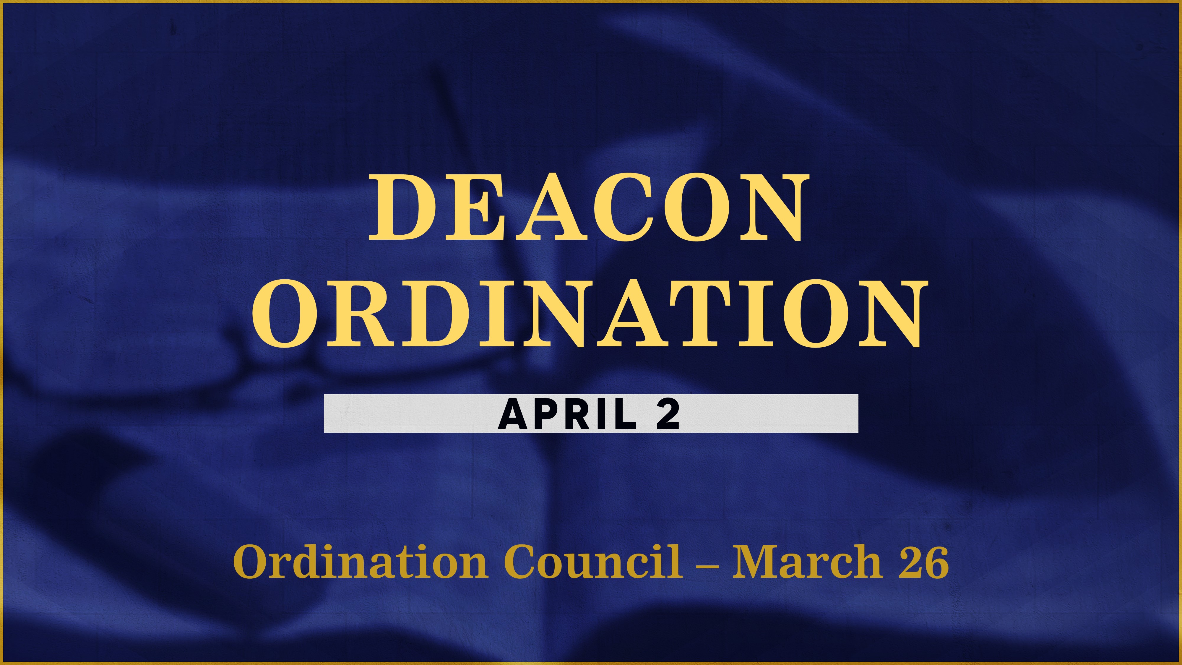 Deacon Ordination | Mt Carmel Baptist Church