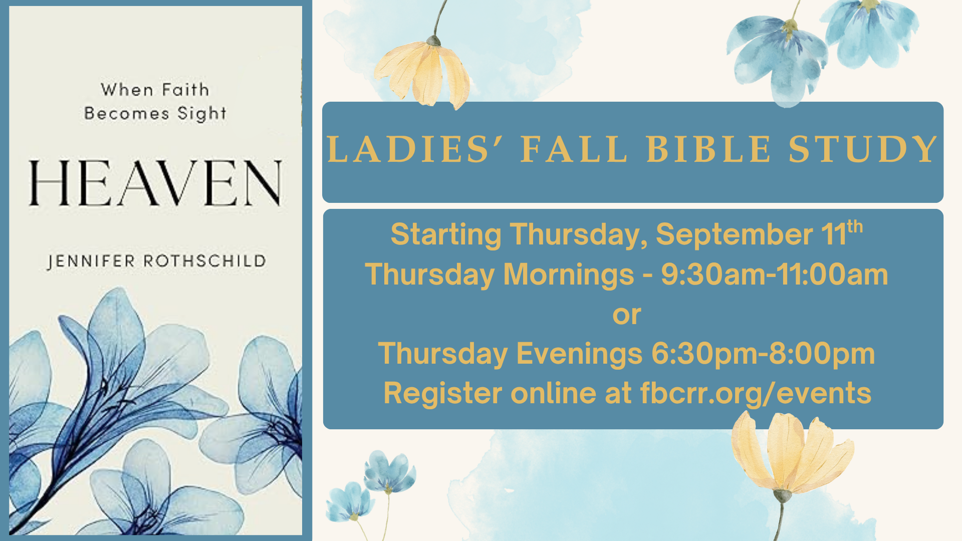Women’s Bible Study Fall 2025 | First Baptist Church Round Rock