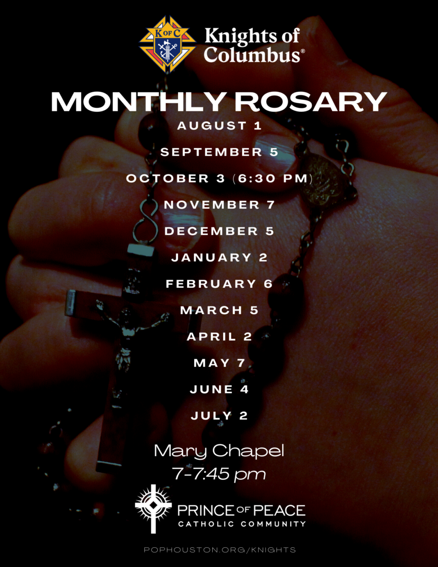 Knights of Columbus Monthly Rosary | Prince of Peace Catholic Community