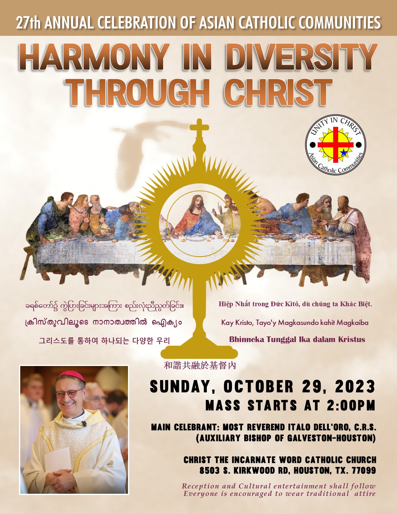 Asian Mass | Prince of Peace Catholic Community