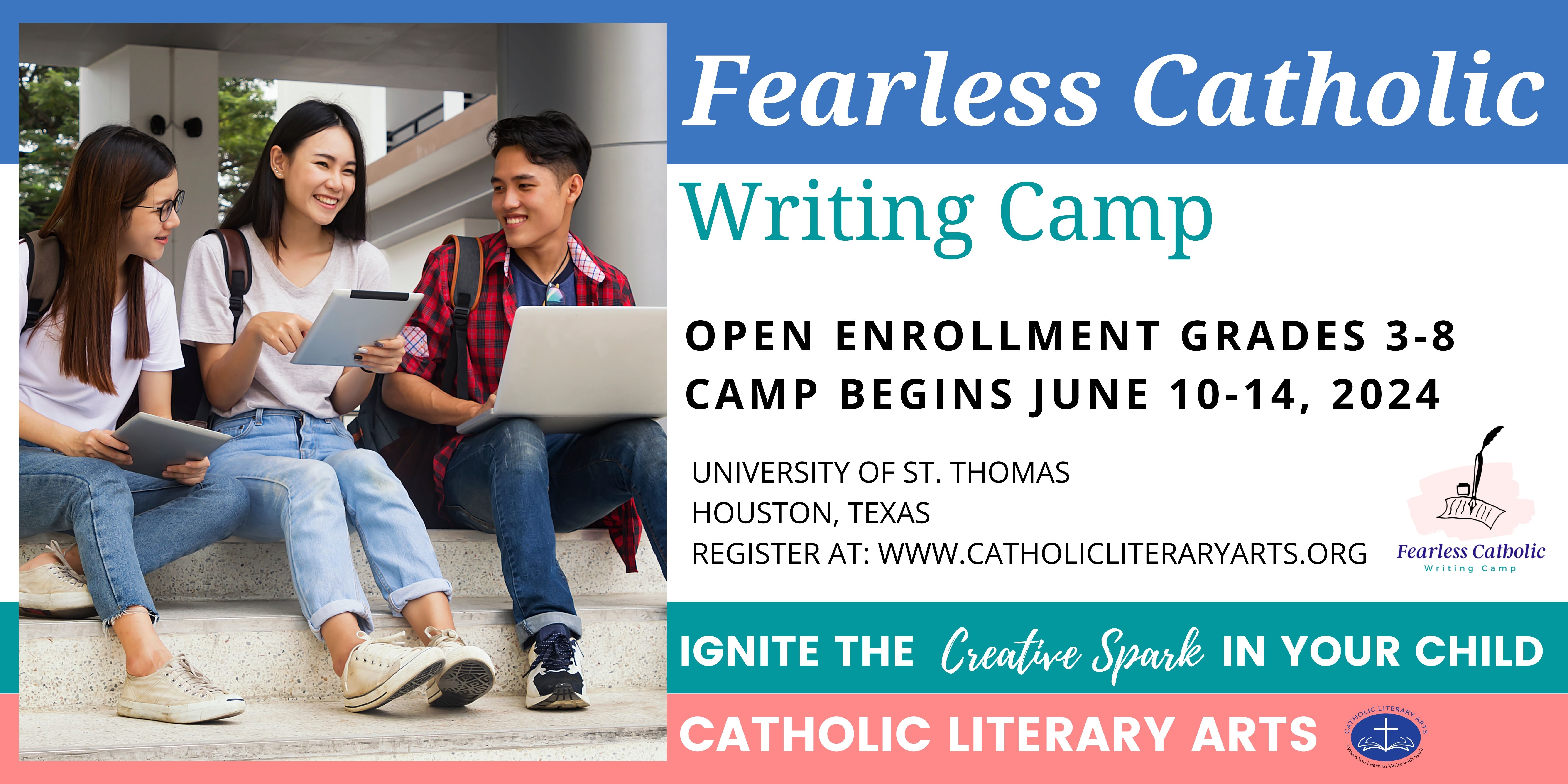 3rd-8th Grade Fearless Catholic Writing Camp | Prince of Peace Catholic ...