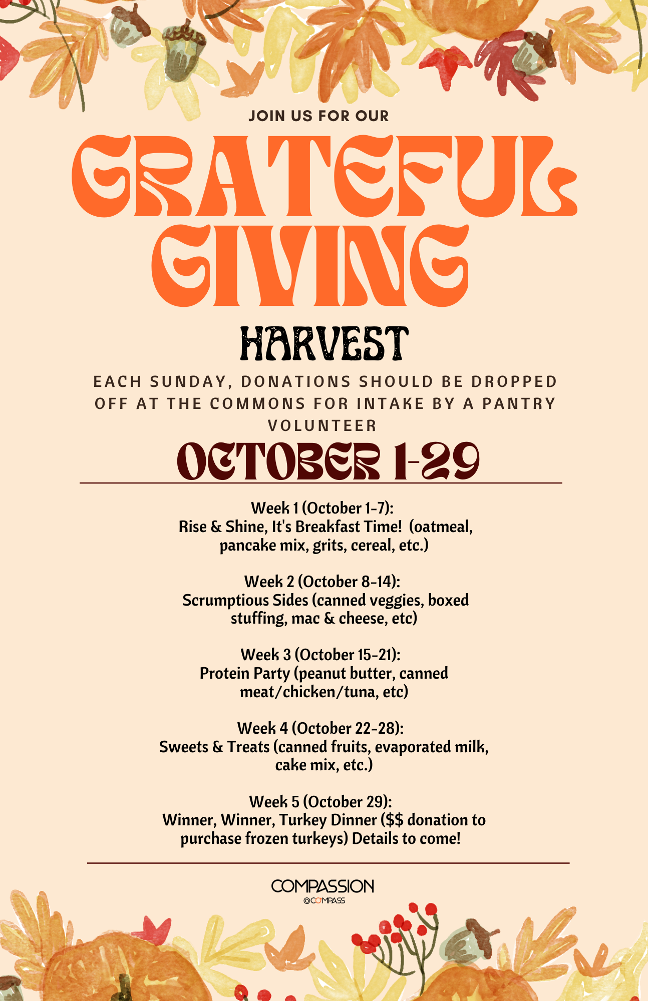 Grateful Giving Harvest | Compass Christian Church