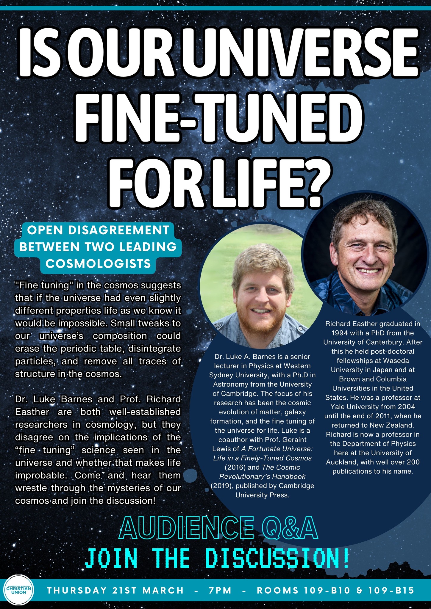 Cosmic Purpose Tour | Is Our Universe Finely Tuned for Life? | Dr. Luke A. Barnes | Thinking Matters