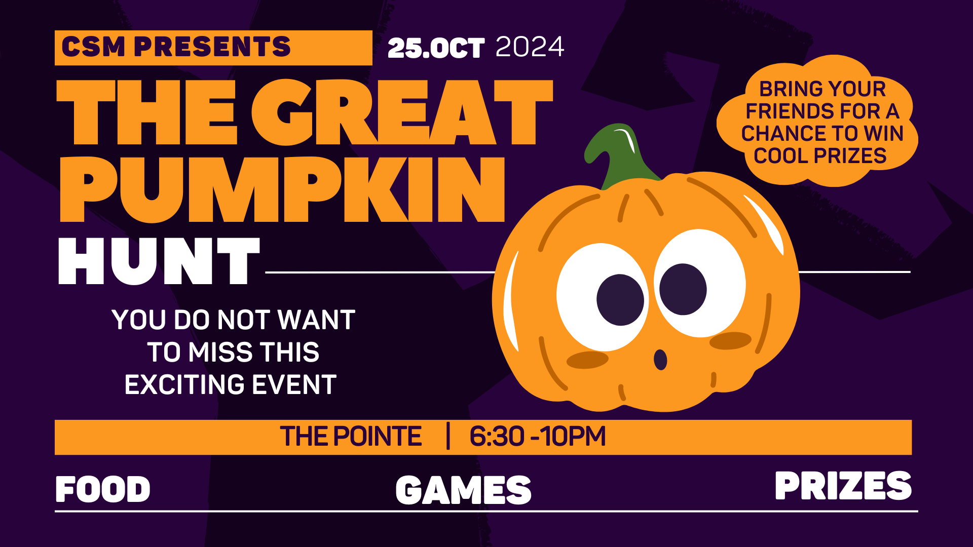 CSM Presents: The Great Pumpkin Hunt | CrossPointe Church