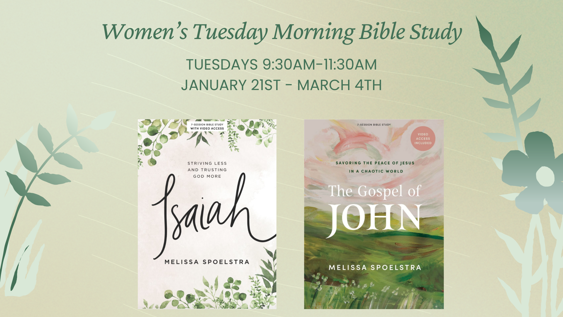 Tuesday Morning Women’s Bible Study: Winter Series | Lake Norman ...
