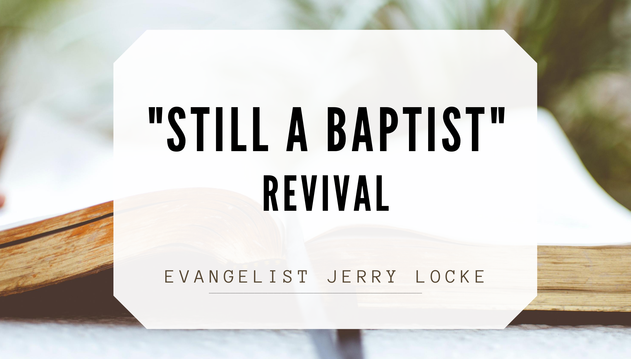 The Blood Bought History of Baptists | Mt. Zion Baptist Church