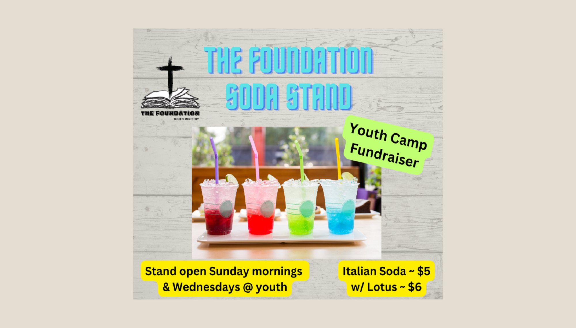Youth Soda Cart | Malone Assembly of God