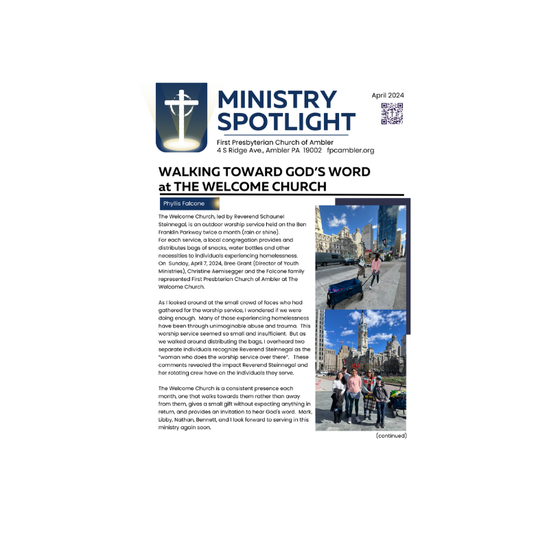 Ministries | First Presbyterian Church of Ambler