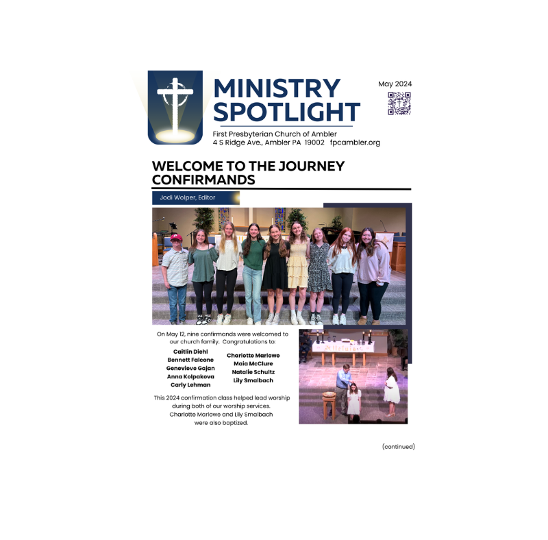 Ministries | First Presbyterian Church of Ambler
