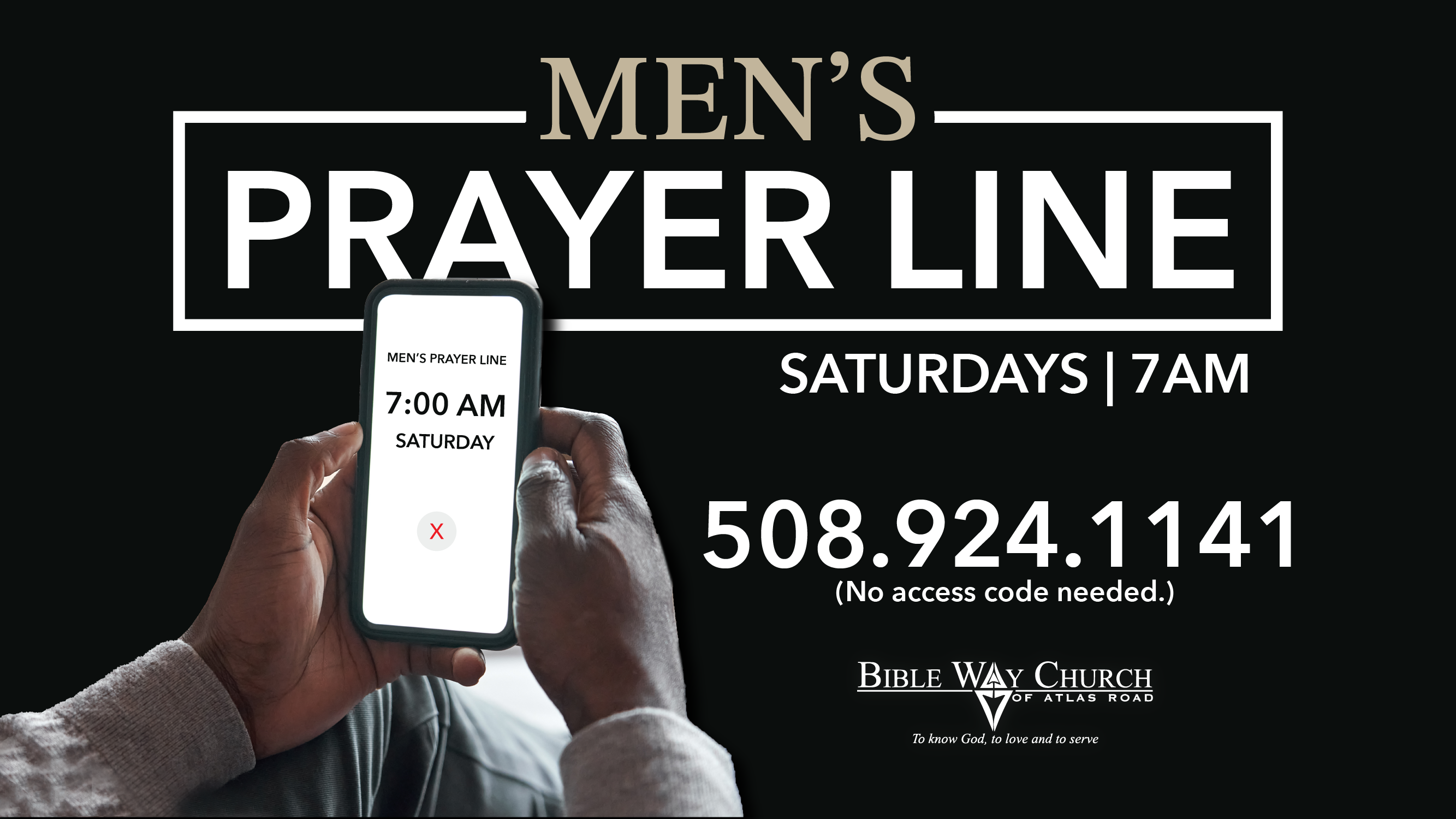 Men’s Prayer Line | Bible Way Church of Atlas Road