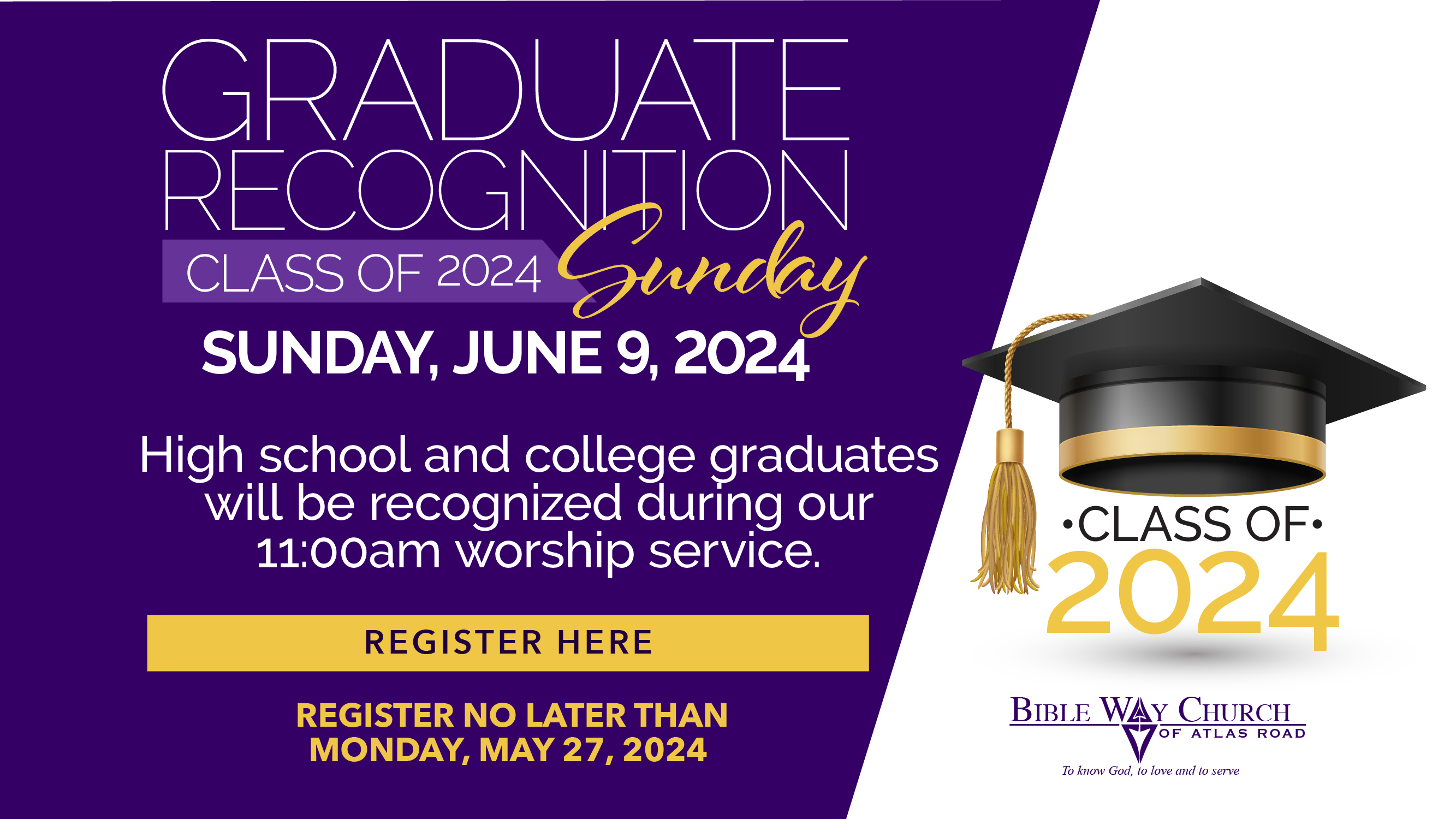 Graduate Recognition Service | Bible Way Church of Atlas Road