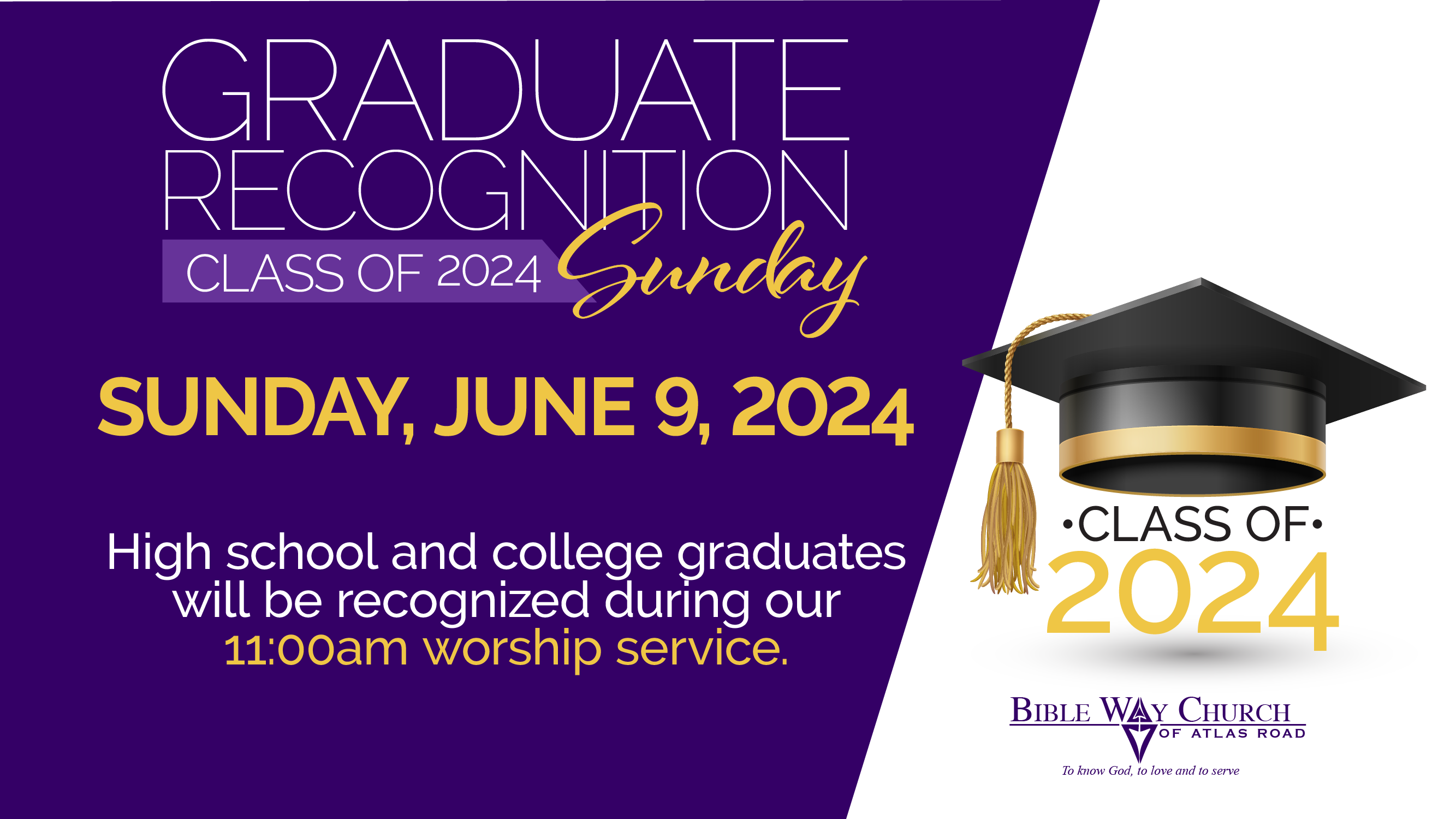 Graduate Recognition Service | Bible Way Church of Atlas Road