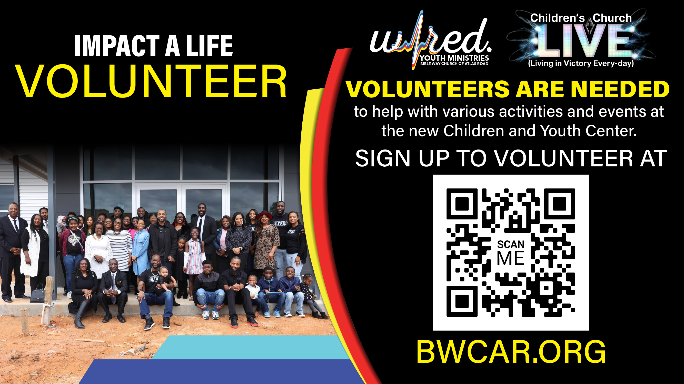 WIRED and Children’s Church LIVE are recruiting volunteers | Bible Way ...