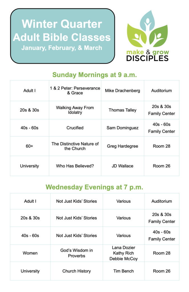 Bible Classes | Oldham Lane Church of Christ
