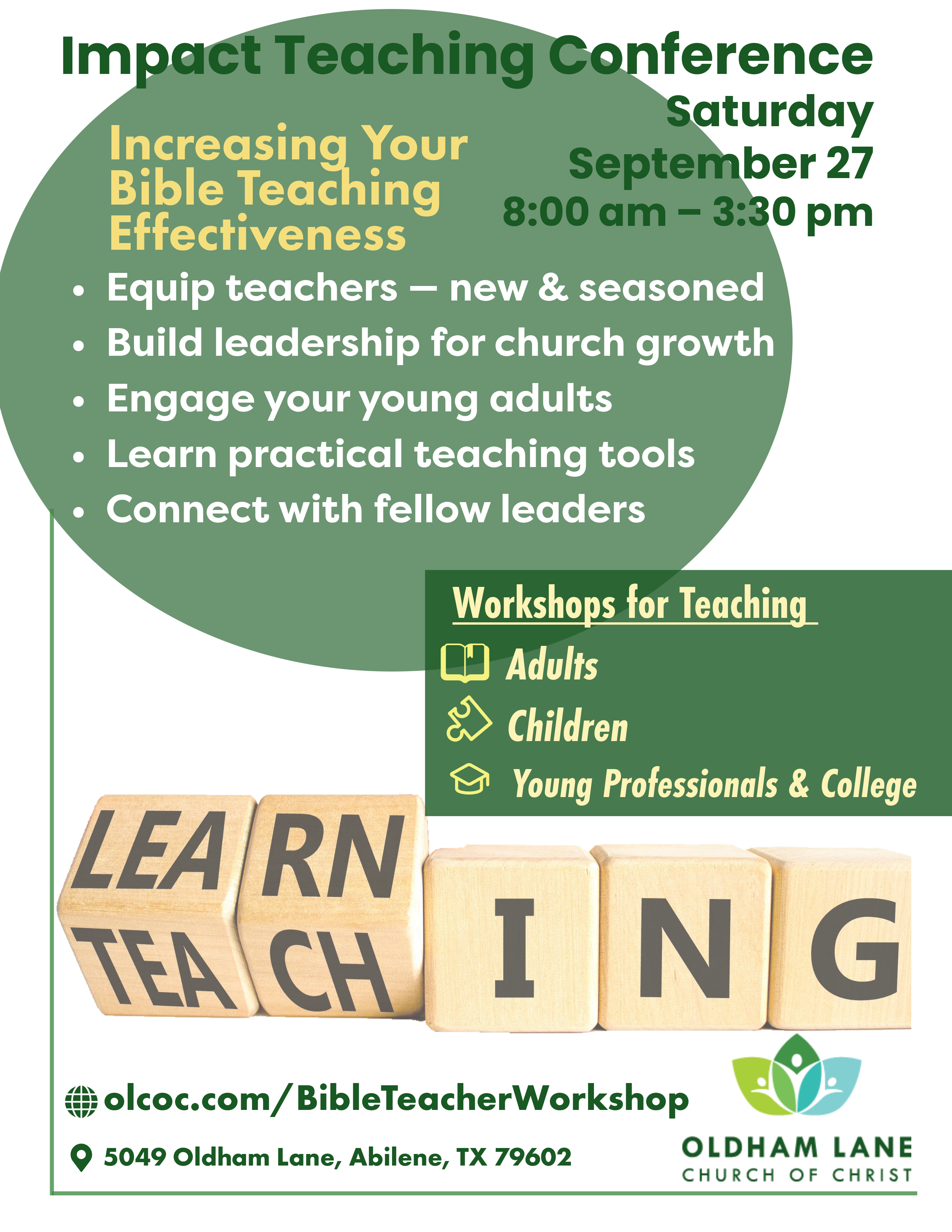 2025 Impact Teaching Conference | Oldham Lane Church of Christ