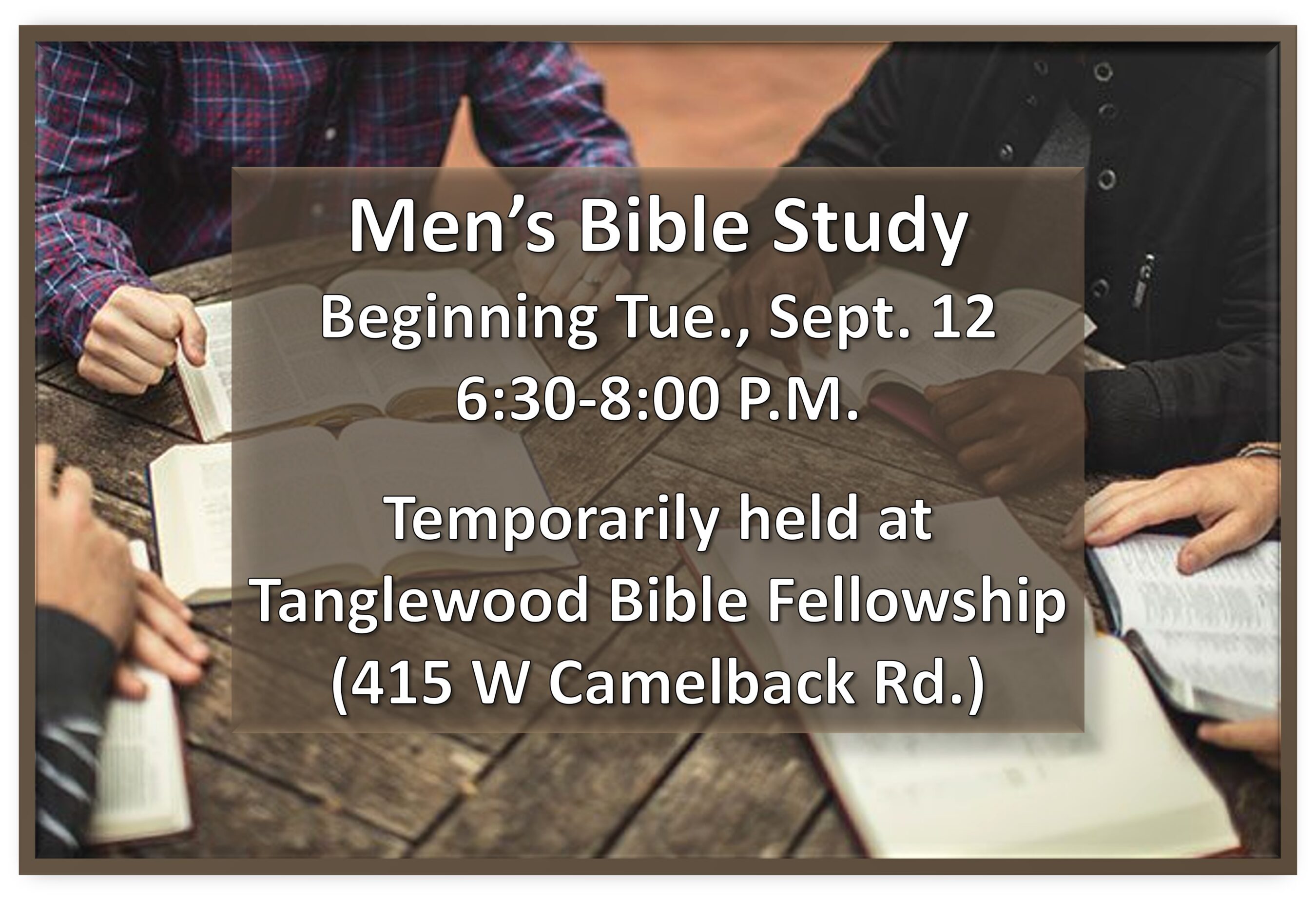 Men’s Bible Study | Duncan New Beginnings Methodist Church