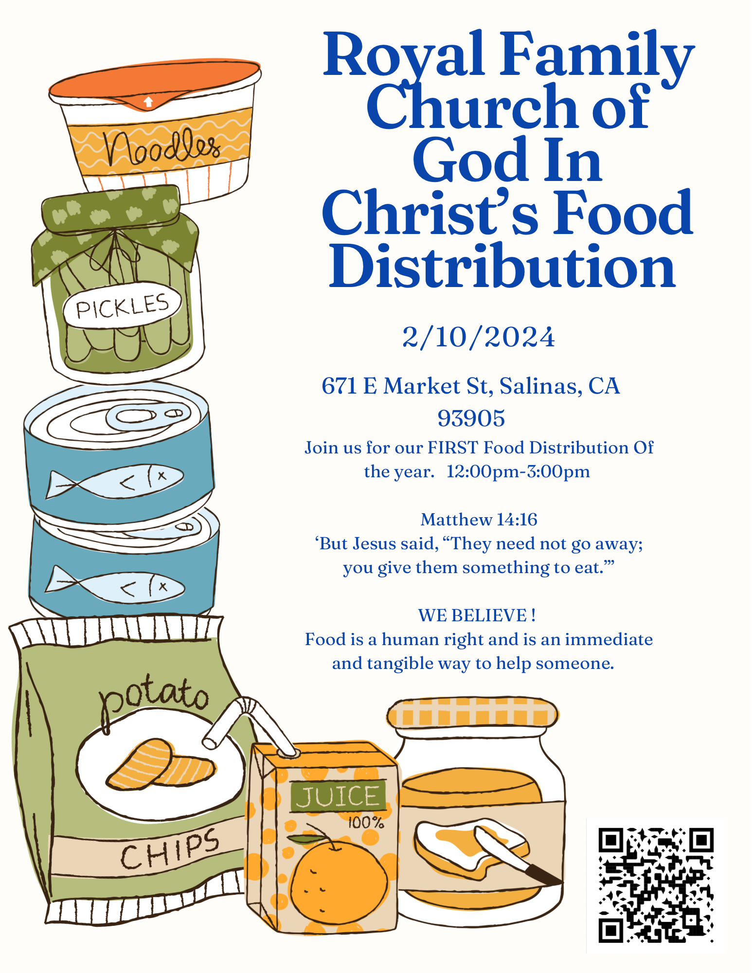Food Distribution with Monterey Food Bank. | Royal Family Church of God ...