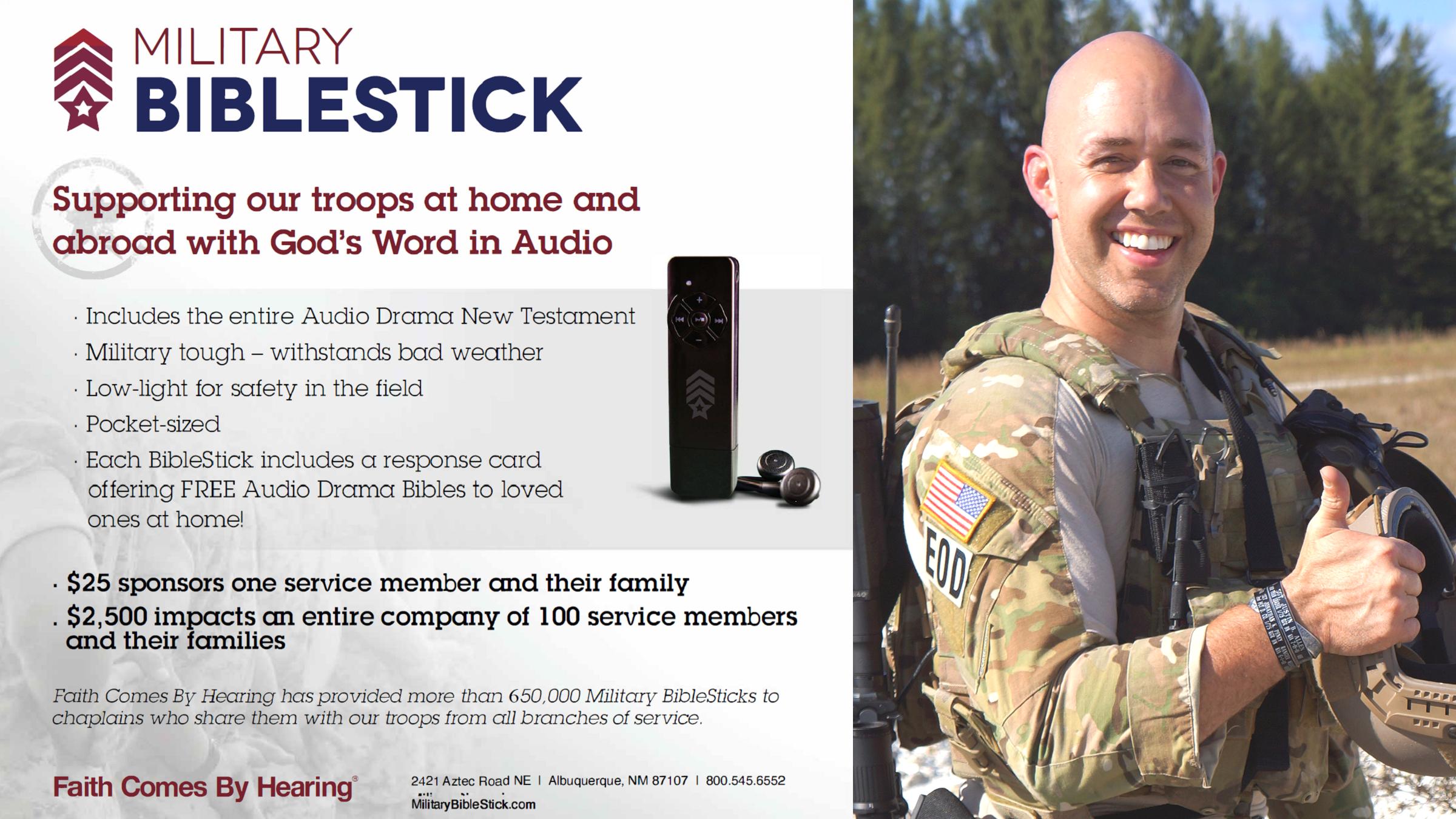 MILITARY BIBLESTICK FAMILY SUPPORT CHALLENGE | Oakland Heights Baptist ...