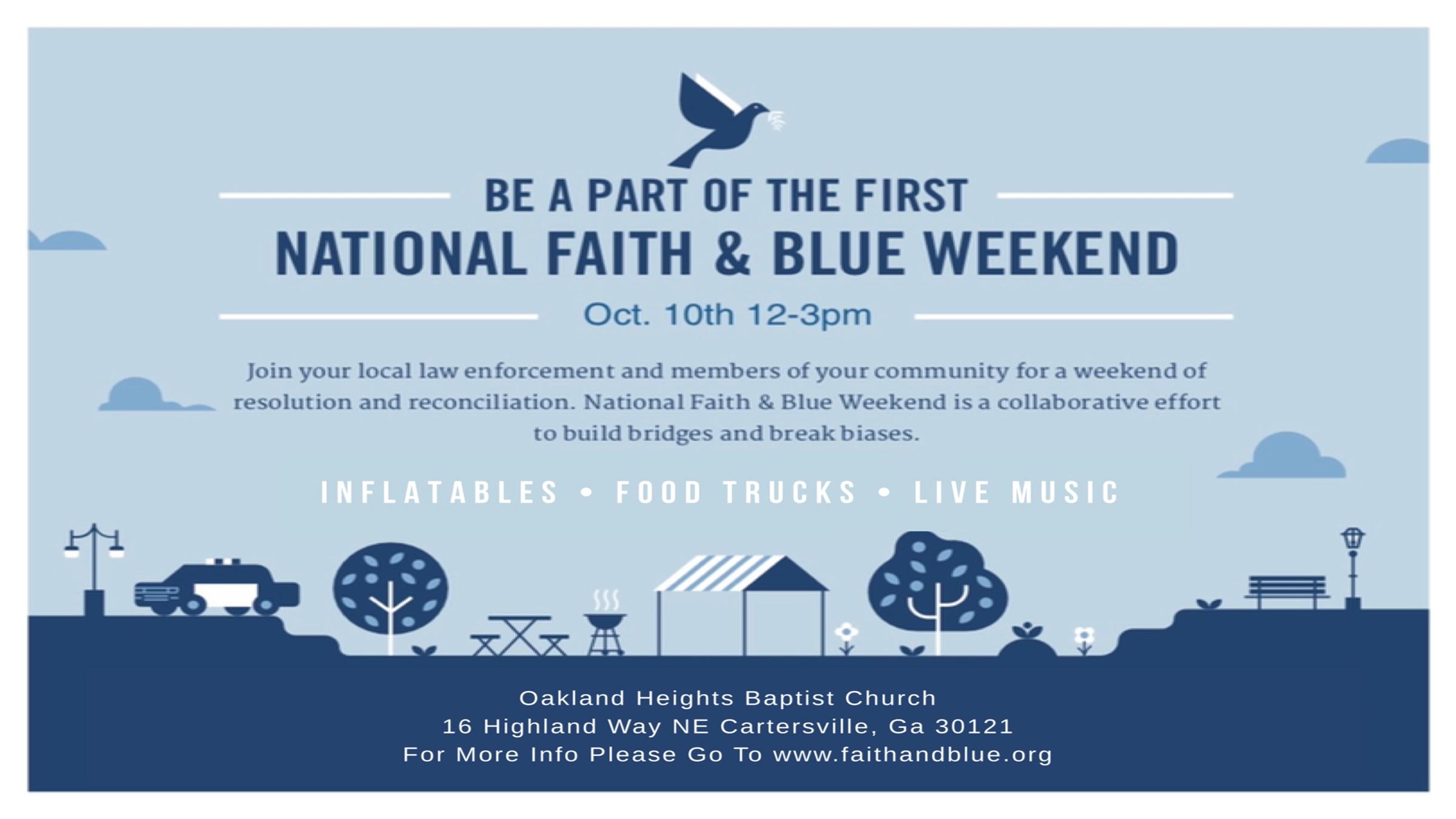 National Faith and Blue Weekend | Oakland Heights Baptist Church